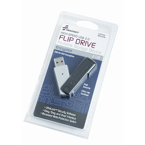 SKILCRAFT® USB AES Encrypted Drive - 2GB | Abel Supply