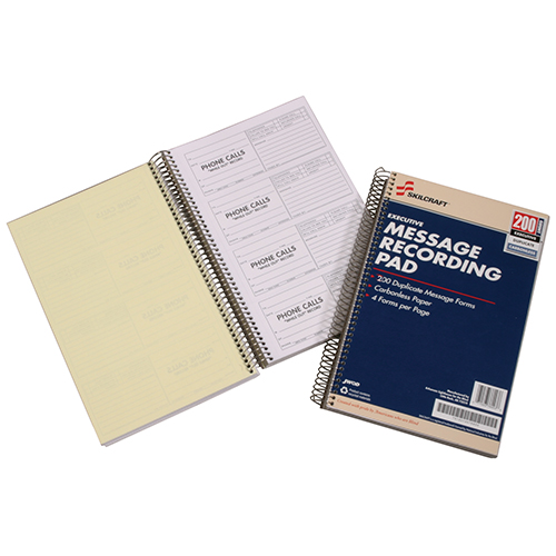 Executive Message Recording Pad - 200 Message Forms | Abel Supply