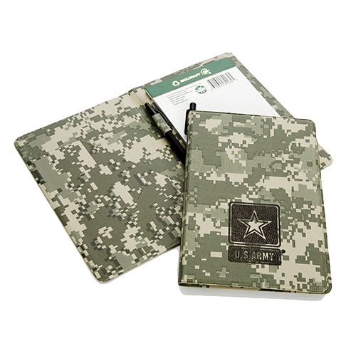 Writing Portfolio - Army Logo - 6" x 9" - Camouflage | Abel Supply