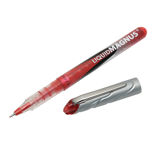 Liquid Magnus® Needlepoint Pen - Fine Point - 0.7mm - Red Ink | Abel Supply