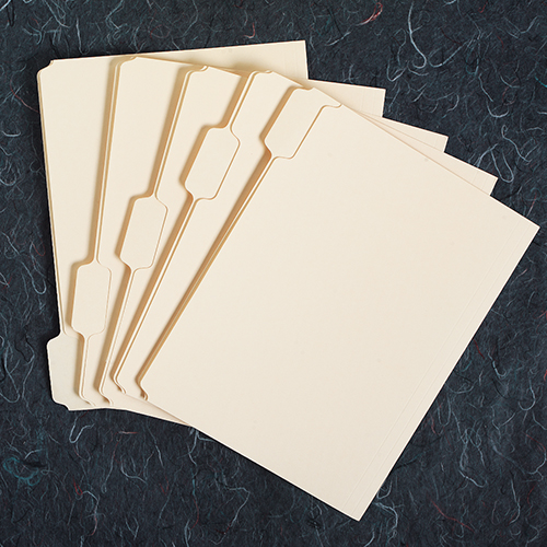 File Folder - Manila - 1/5 Cut - Letter | Abel Supply