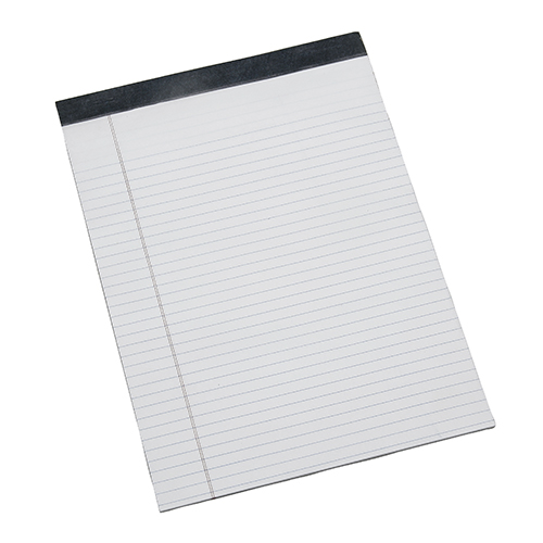 Writing Paper Pad Legal Ruled - Letter | Abel Supply