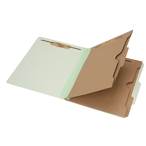 Pocket Classification File Folder - Letter - Light Green | Abel Supply