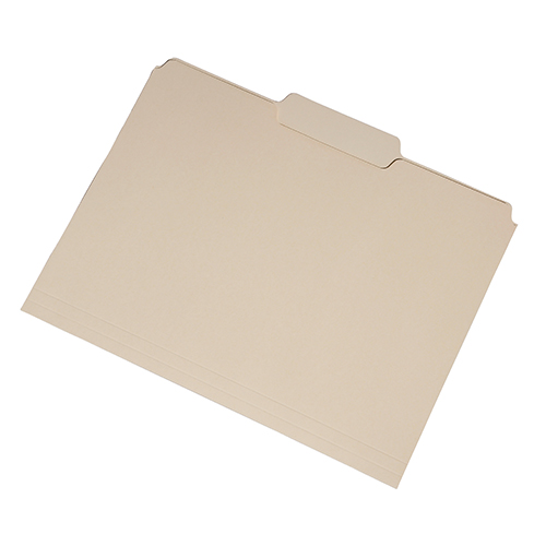 Single Position File Folders - Position 2 - Letter | Abel Supply