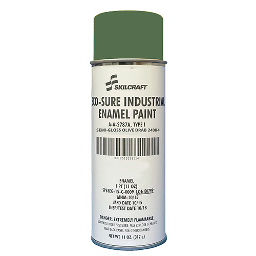 ECO-SURE® Industrial Enamel Aerosol Paint - Semi-Gloss Olive Drab ...