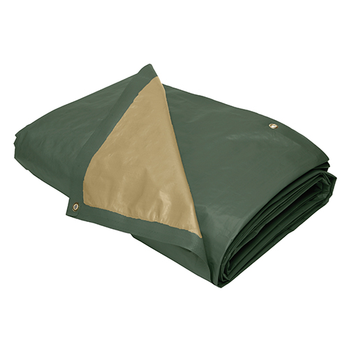 SKILCRAFT® Tarp - Standard-Duty - Reversible Green/Tan | Abel Supply